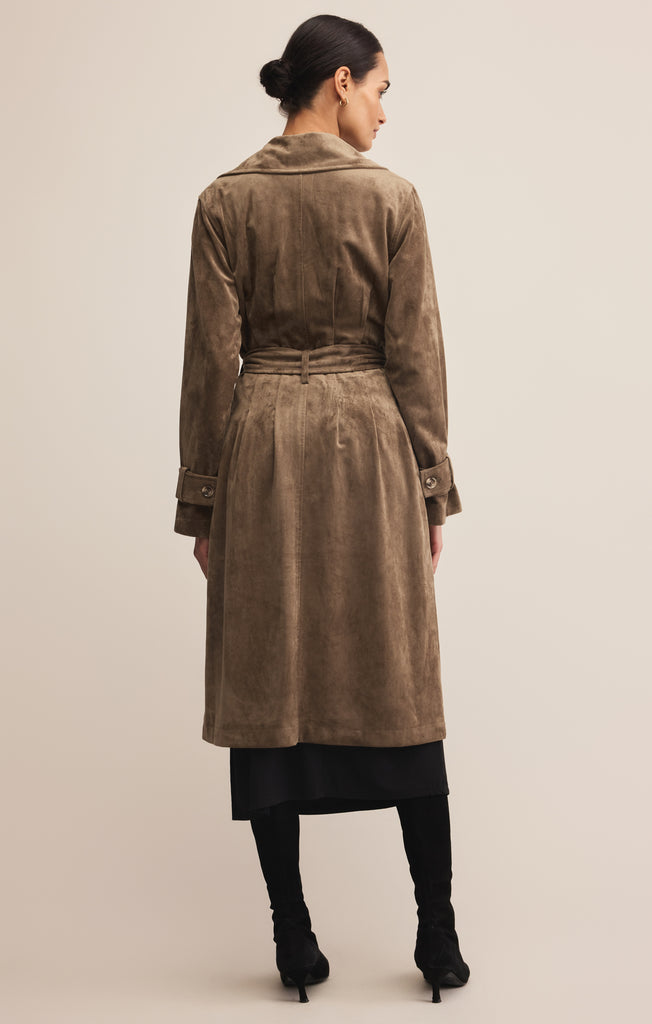 Dorian Vegan Suede Trench Coat – Z SUPPLY